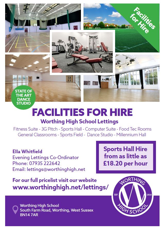 Worthing High School - Lettings